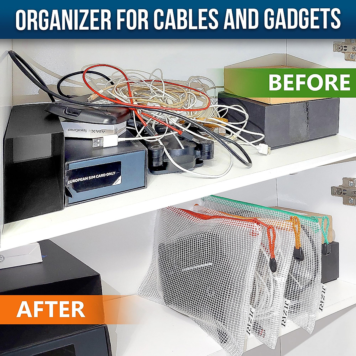 5 Pack Mesh Zipper Pouch Bags A5-9.5x7.1 in Plastic Zipper Pouches for Organizing Mesh Pouch with Zippers Bags for Organizing Meshed Zippered Bag Office Supplies Travel Accessories Receipts Makeup