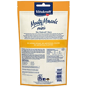 Vitakraft Meaty Morsels Mini Treats for Dogs - Chicken with Sweet Potatoes - Super Soft Dog Treats for Training - Two Layers of Gently Oven-Baked Meaty Goodness