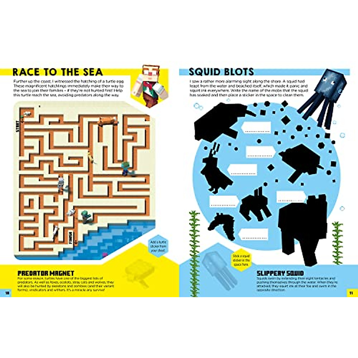 Minecraft Animals Sticker Fact File