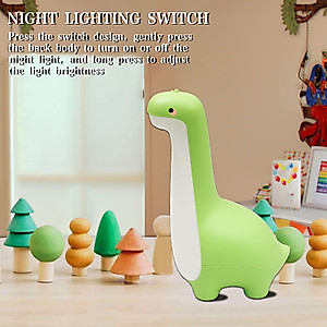 DUFFOBAN, Dinosaur Light Cute LED Night for Kids, Nursery Night Lights,Portable Bedroom Cute Bedside lamp for Girls Boys Gifts Decor Lamps .Rechargeable Baby Mood Light Dinosaur Lamp.（Blue）