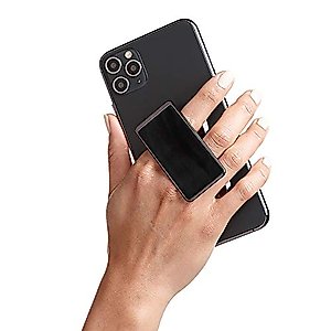 HANDL New York HANDLstick Black Suede Grip and Stand for Smartphone