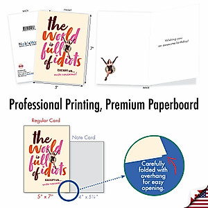 NobleWorks - 1 Funny Birthday Greeting Card - Sassy Bday Card for Women, Stationery Humor - We're Awesome C9310BDG