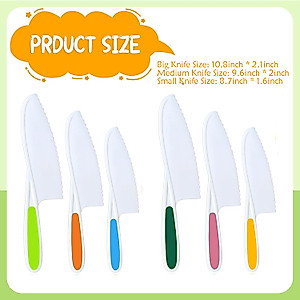 Knives for Kids, 6-Piece Kitchen Cooking and Baking Knife Set, Children's Knives for Real Cooking, BPA-Free Kids' Toddler Knives