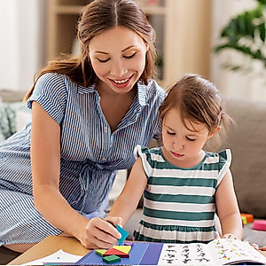 Yohelly Wooden Pattern Blocks Toys Gifts for 1 2 3 4 5 6 Years Old,Montessori Learning Toys for Boys Girls Ages 1-3, Geometric Shape Puzzle Kindergarten Classic STEM Educational Tangram Toys