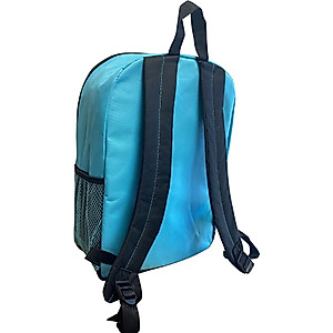 Toy Story Large Backpack 5 Pc Set W/ Lunch Box, Keychain, Collapsible Water Bottle, & carabiner Metal Clip (Black-Blue)