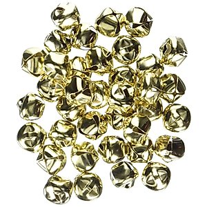 Darice 48-Piece Gold Bells, 1/2-Inch (3 Packs for Total of 144 Pieces)