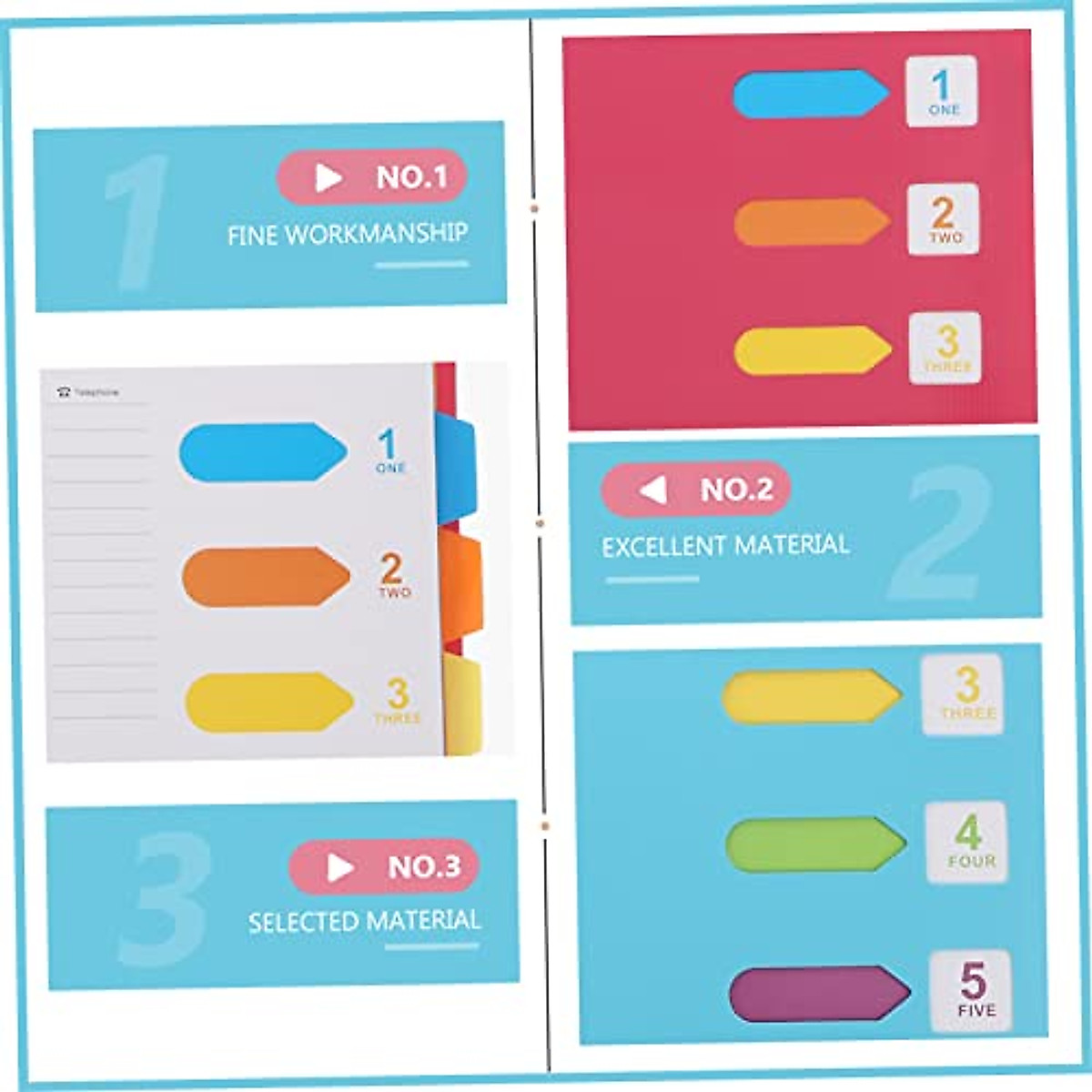 STOBOK 2pcs Notebook Prize Colorful Journal Daily Planner Book Digital Notepad Sketchbook Journal Notebooks for Work Time Management Jotters Coil Notepads Journey Handbooks