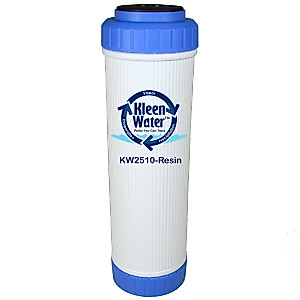 Kleenwater 2510-RESIN Filter Cartridge Replacement 6 Pack, for KW2510HW-KW2510-resin-Dish-Kit Filtration System