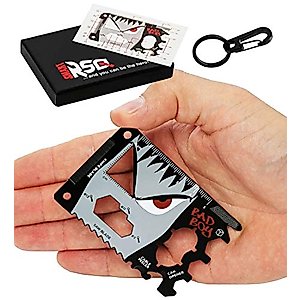 23 in 1 Cool Birthday Gifts for Men who Have Everything, Credit Card Multitool BadBoy, Wallet Tool Survival Multitool Card Set
