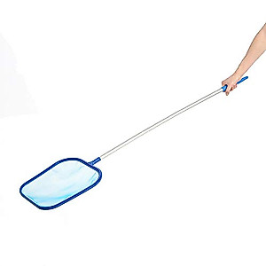 TOPINCN Swimming Pool Net, 5 Section Detachable Pole Pool Skimmer Net, Fine Mesh Pool Skimmer for Pool and Garden Pond