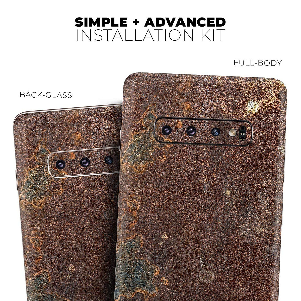 DesignSkinz Rustic Textured Surface V3 Protective Vinyl Decal Wrap Skin Cover Compatible with The Samsung Galaxy S20 (Screen Trim & Back Glass Skin)