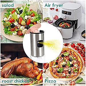 PUZMUG Oil Sprayer, Oil Sprayer with Olive Oil Holder, Fried Chicken, BBQ, Baking, Barbecue, Air Fryer, Salad, Olive Oil Dispenser Set