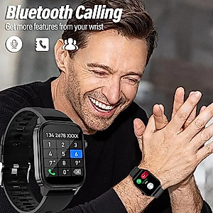 FILIEKEU 𝑯𝒆𝒂𝒓𝒕 𝑹𝒂𝒕𝒆 𝑺𝒎𝒂𝒓𝒕𝒘𝒂𝒕𝒄𝒉𝒆𝒔 Men Women Temperature Sleep Monitoring Fitness Smart Watch Bluetooth Call Waterproof 100 Sport Activity Trackers Calories for Android iOS Phone