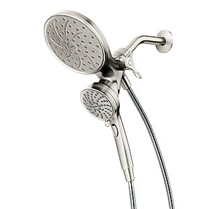 Moen 26008SRN Attract Magnetix Six-Function Handheld Showerhead with Magnetic Docking System, Spot Resist Brushed Nickel