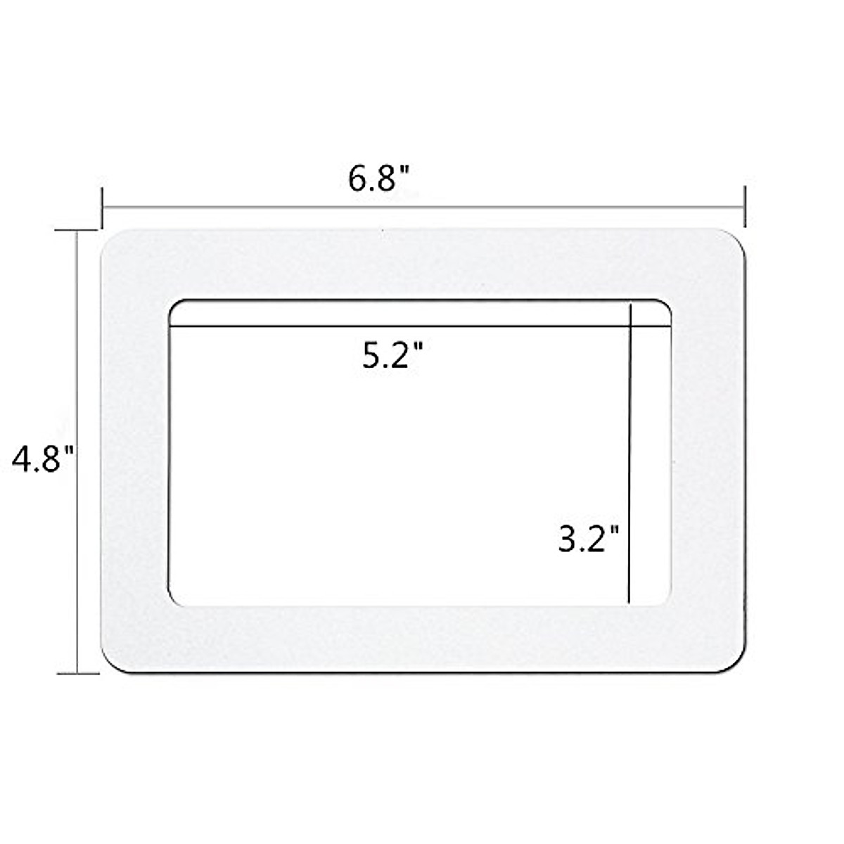 GracesDawn Magnetic Photo Frame, Refrigerator, Dishwasher Photo Wall with Metal Surface of Iron, held 4 × 6 inch Photo 5 Pieces, Color Choice (red)