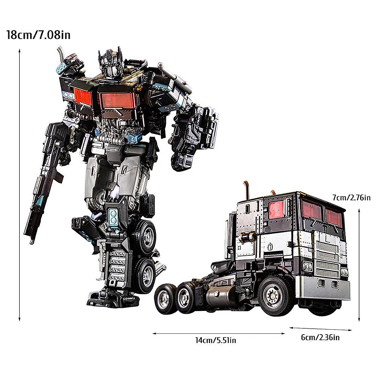 CNMF Action Figure Toys - Deformation Robot Model Toys Alloy Deformed Car Robot Toys for Kids Boys and Girls Gift