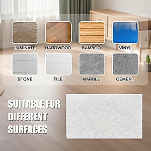 Light 'N' Easy Steam Mop Pads Replacement Reusable for S3601 S3101 S7326 7688ANB 7688ANW Floor Microfiber Cleaning Cloths(8 Pack)