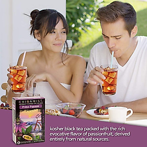 China Mist Iced Tea – Primo Passion Black Tea Infusion – Refreshing and Delicious – Each Tea Bag Yields 1/2 Gallon – 4 bags.