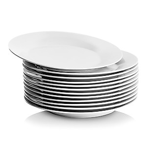 10 Strawberry Street 10.5" Catering Round Dinner Plate, Set of 12