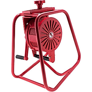 Vixen Horns Air Raid Hand Crank Siren, Loud Heavy Duty Tornado Siren with Rail Stand, Fire Air-raid Alarm, Warning Construction Air Horn VXS-1200MBR