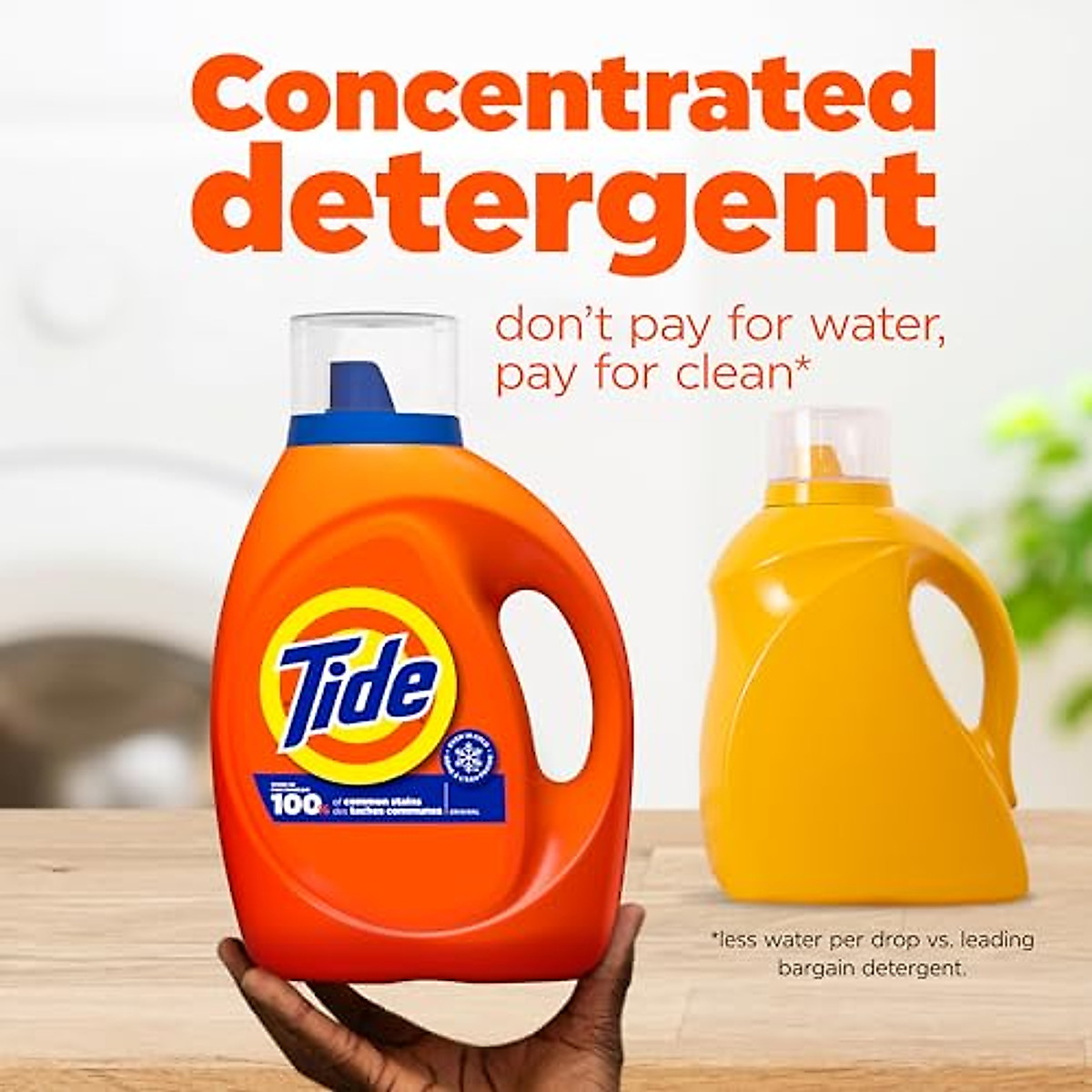 Tide Laundry Detergent Liquid, Original Scent, HE Compatible, 100 Loads, 132 fl oz, Tide Laundry Detergent, Liquid Laundry Detergent
