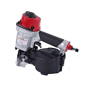 CN55 Industrial Coil Siding Nailer, Neumatic Siding Coil Nailer Gun for Woodworking Fences Plywood Furniture Hand-held Air Frame Nail Gun of 25-57mm