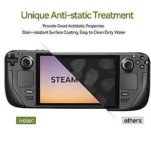 [2 Pack] iVoler Tempered Glass Screen Protector Designed for Steam Deck 7''2022 / Steam Deck OLED 7.4 '' 2023 with [Alignment Frame]Transparent HD Clear[Updated Version]Screen Protector for Steam Deck