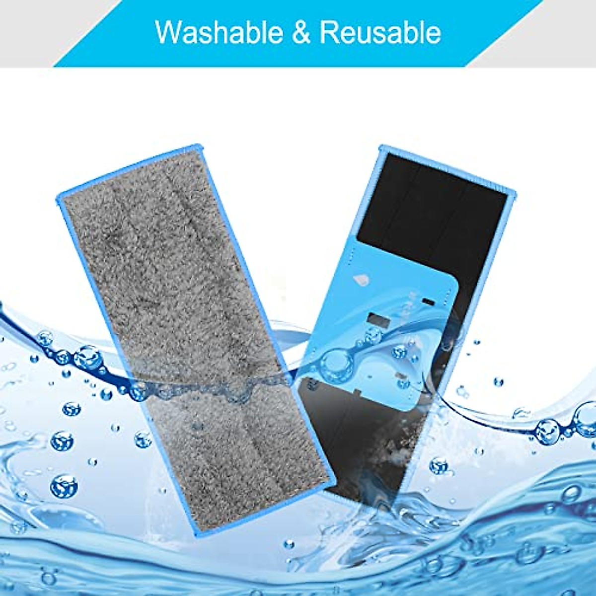 Garbage fighter Mopping Pads Replacement for iRobot Braava Jet M6 (6012) (6110) (6112) (6113) - 10 Pack Washable Reusable Sweeping Cloth Pads - Wi-Fi Connected Robot Mop (5 Wet Pads and 5 Dry Pads)