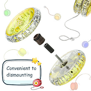 Sumind 4 Pieces Light up Yo Yo for Kids LED Responsive Ball Colorful Plastic Light up Party Favors for Kids Birthday Goodie Bag Fillers Carnival Prizes Xmas Stocking Stuffers