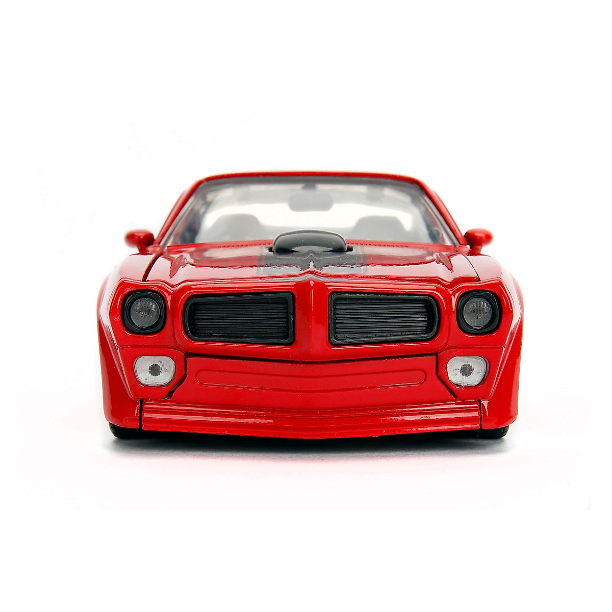 1972 Pontiac Firebird Red with Black Hood Stripe Bigtime Muscle Series 1/24 Diecast Model Car by Jada 99582