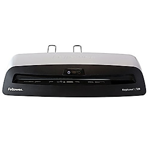 Fellowes Neptune 3 125 Laminator with 10 Pouches, 12.5 Inch (5721401), Silver, Black