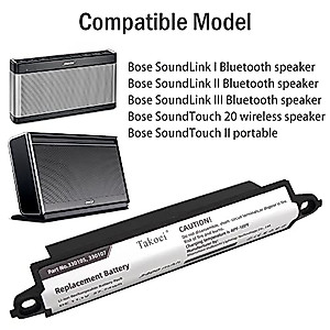 Gikysuiz 3400mAh Replacement Battery for Bose Soundlink Soundlink 2 Wireless Bluetooth Speaker fits Part Number 330107 359495 330107A