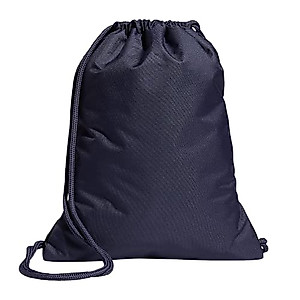 adidas Alliance Sackpack (12L) Lightweight Athletic Small Drawstring Team Sports Workout Bag Discontinued, Shadow Navy/Snowglobe/Dash Grey, One Size