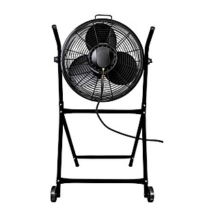Air King 9219 18-Inch Industrial Grade High Velocity Roll-About Stand with Fan,Black