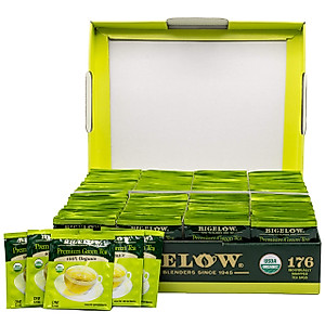 Bigelow Premium 100-Percent Organic Green Tea 176-Count Box