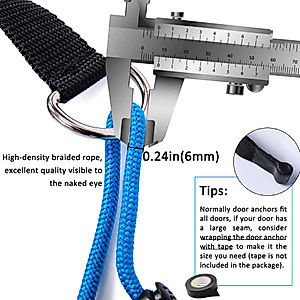 Shoulder Pulley Over The Door Physical Therapy System, Exercise Pulley for Physical Therapy, Alleviate Shoulder Pain and Facilitate Recovery from Surgery (Small door anchor - blue)