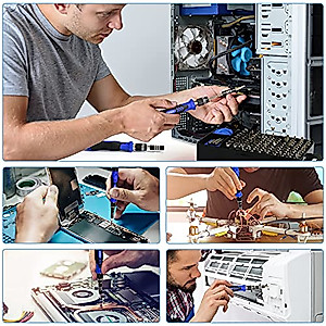 STREBITO Precision Magnetic Screwdriver Set 124-Piece Electronics Tool Kit with 101 Bits, for Computer, Laptop, Cell Phone, PC, MacBook, iPhone, Nintendo Switch, PS4, PS5, Xbox Repair