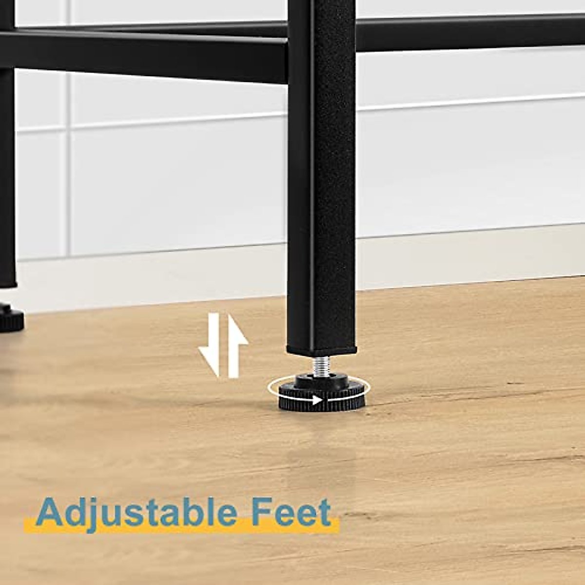 Small Console Table Black Entryway Table Modern Narrow Long Sofa Table Skinny Hallway Table Thin Behind Sofa Table Console Tables for Entryway 31.5 Inch with 2 Hooks, Sofa Side Display for Hallway