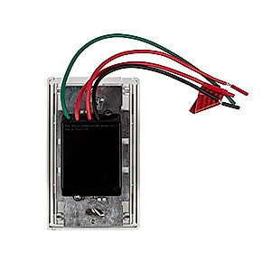 CLEANLIFE Single Pole LED Dimmer Switch - Modern, Low Profile TRIAC Dimmer Light Switch - 3-Way Rocker - Universally Compatible with All UltraLux Light Fixtures - Light Switch Cover Plate Included