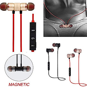 heave Wireless Headphones,Bluetooth 4.1 Waterproof Stereo Sound Bluetooth Headphones Magnetic Sport Earphones with Mic for Running, Workout, Gym Black