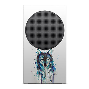Head Case Designs Officially Licensed Pixie Cold Ice Wolf Art Mix Vinyl Sticker Gaming Skin Decal Cover Compatible With Xbox Series S Console and Controller Bundle