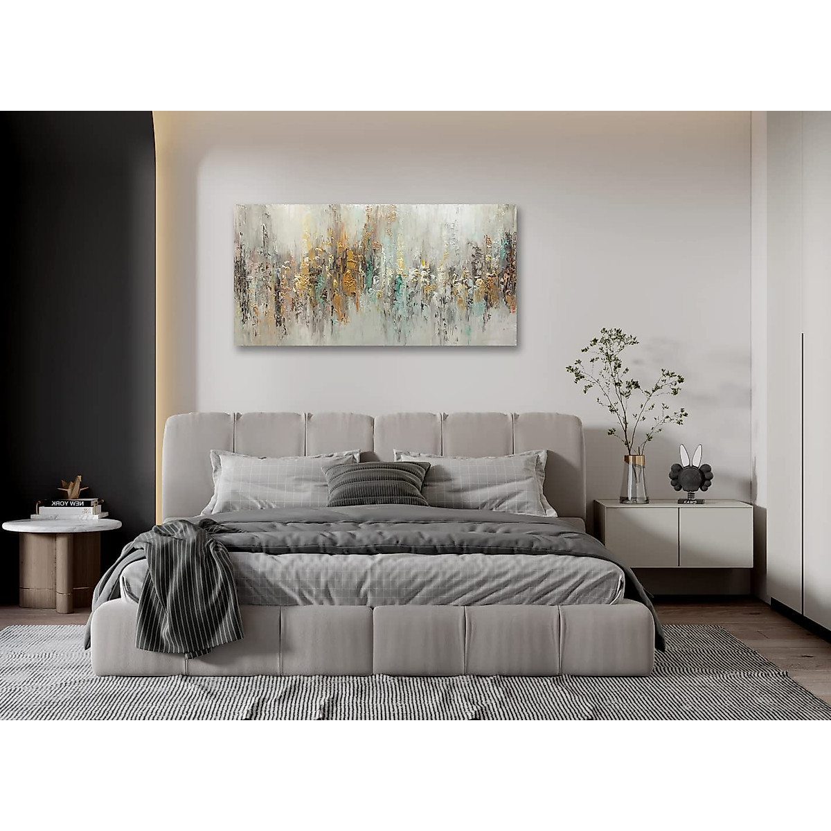 V-inspire Art,24x48 inch Oil Painting, Modern Home Canvas Painting Decoration, Abstract Mural Painting