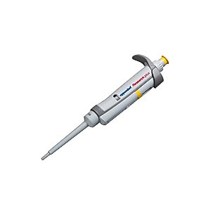 Eppendorf 3120000054 Single-Channel Research Plus Adjustable-Volume Pipetters, Yellow Operating Button, Volume Range: 20 to 200 µl