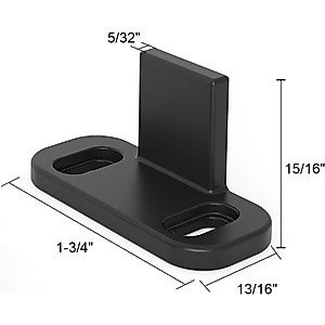 ZEKOO Adjustable Sliding Barn Door Hardware Door Bottom Floor Guide Plastic Limit The Door with Screws (2set)