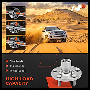 A-Premium Front Wheel Hub and Wheel Bearing Compatible with Toyota Corolla 2003-2019, FWD Only