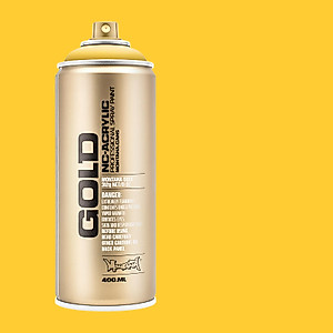 Montana Cans GOLD Spray Paint, 400ml, Yellow Submarine,MXG-G1210