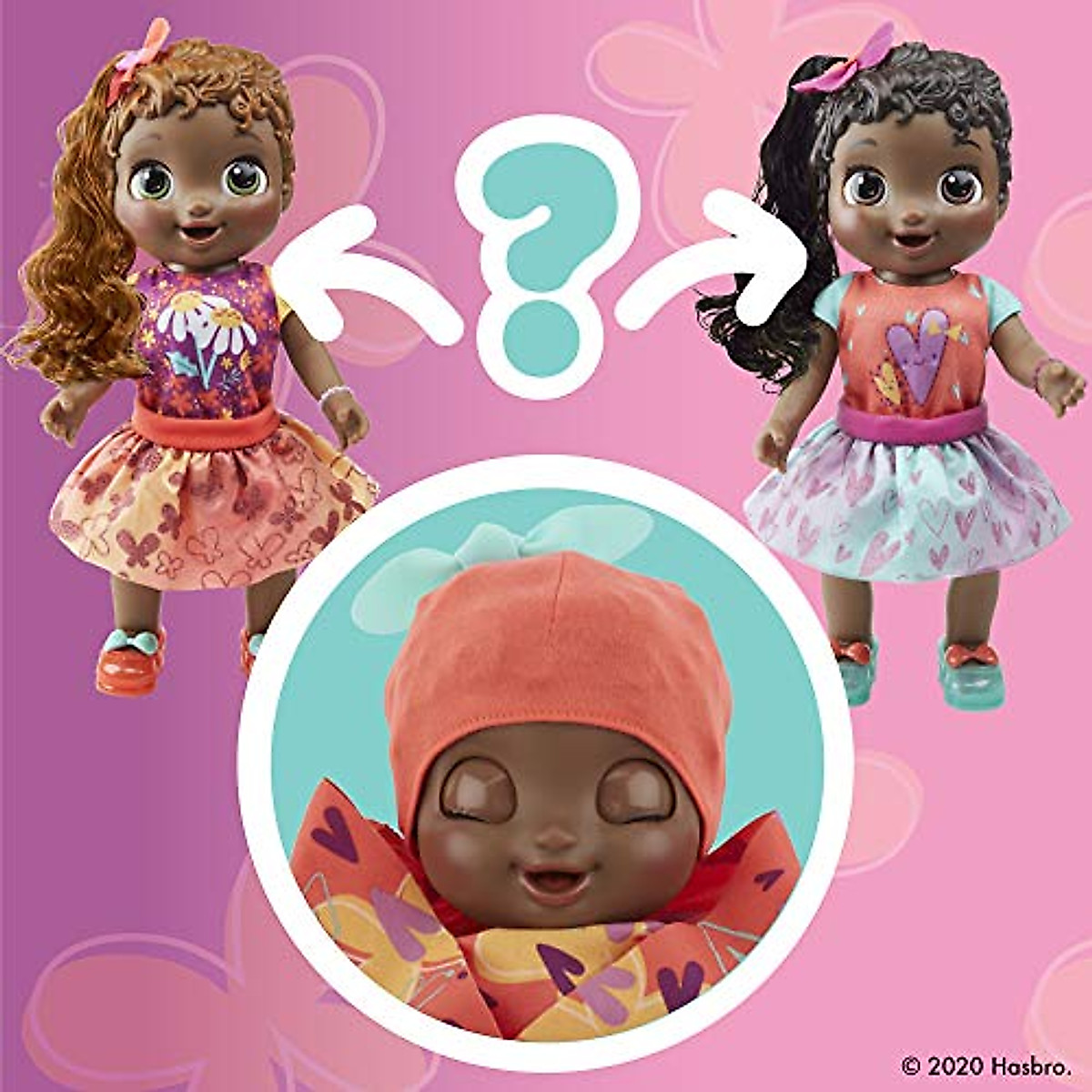 Baby Alive Baby Grows Up (Sweet) - Sweet Blossom or Lovely Rosie, Growing and Talking Baby Doll, Toy with 1 Surprise Doll and 8 Accessories