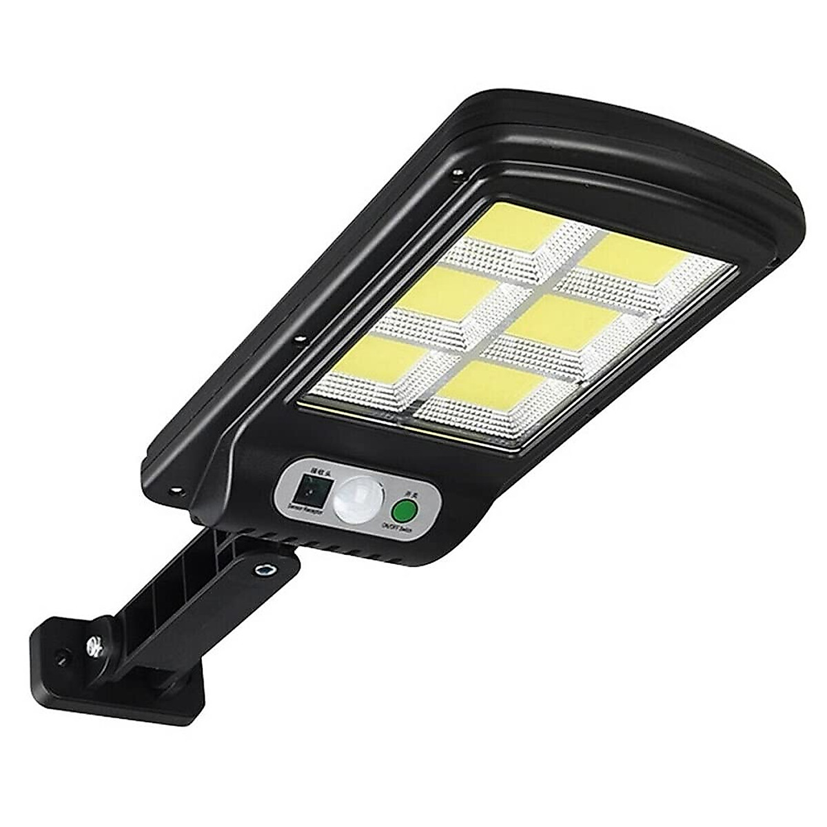 Trnni Outdoor Solar Street Light for Parking Lot Solar Lamp, LED Solar Street Lamp Wall Lamp PIR Motion Sensor Waterproof Floodlight with Remote Control