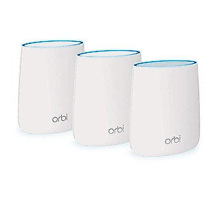 NETGEAR Orbi Ultra-Performance Whole Home Mesh WiFi System - WiFi router and two satellite extender with speeds up to 3Gbps over 7,500 sq. feet, AC3000 (RBK53) (Renewed)