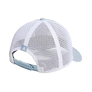 adidas Women's Mesh Trucker Hat, Wonder Blue/White, One Size